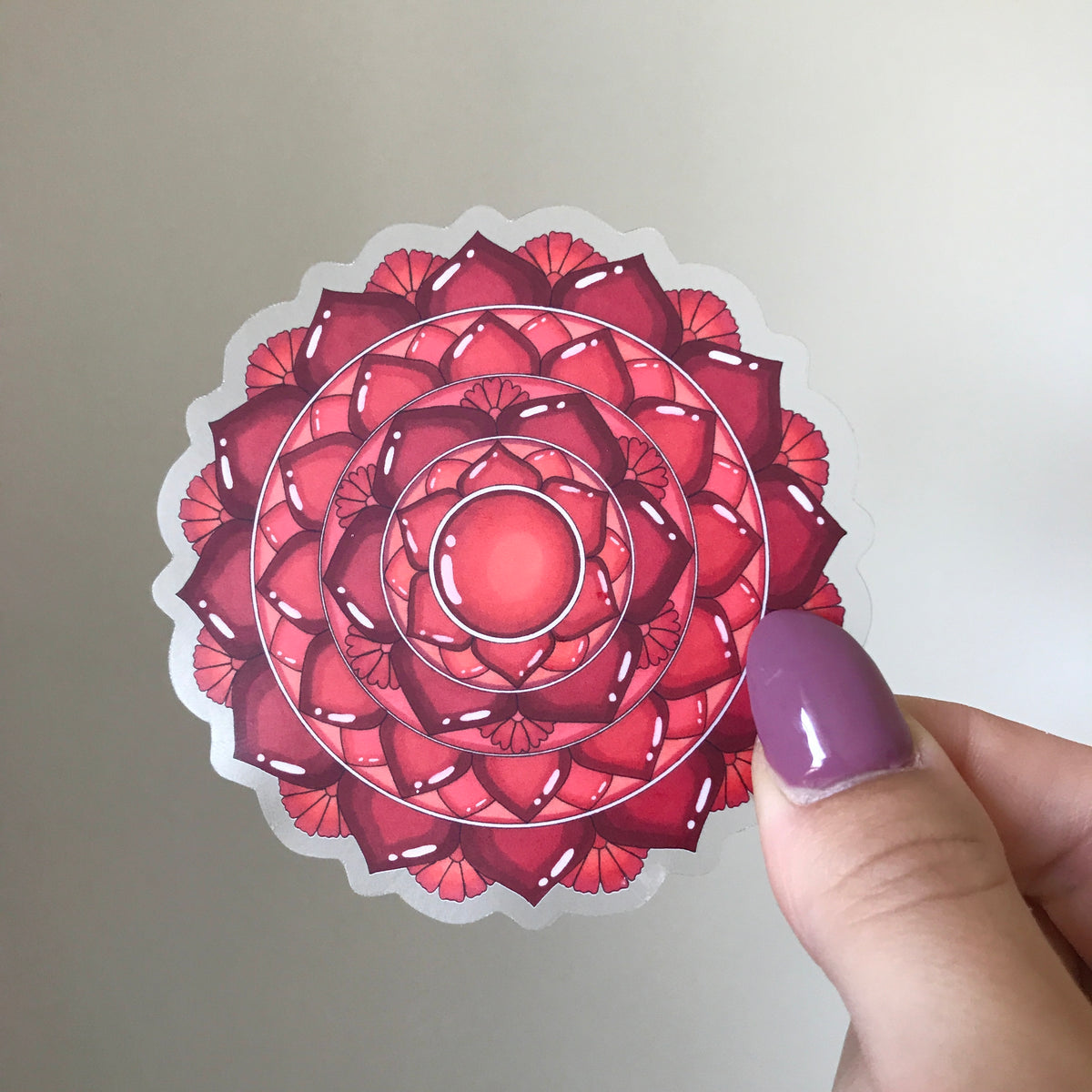 Ruby (July) Mandala Sticker – Art by EAC